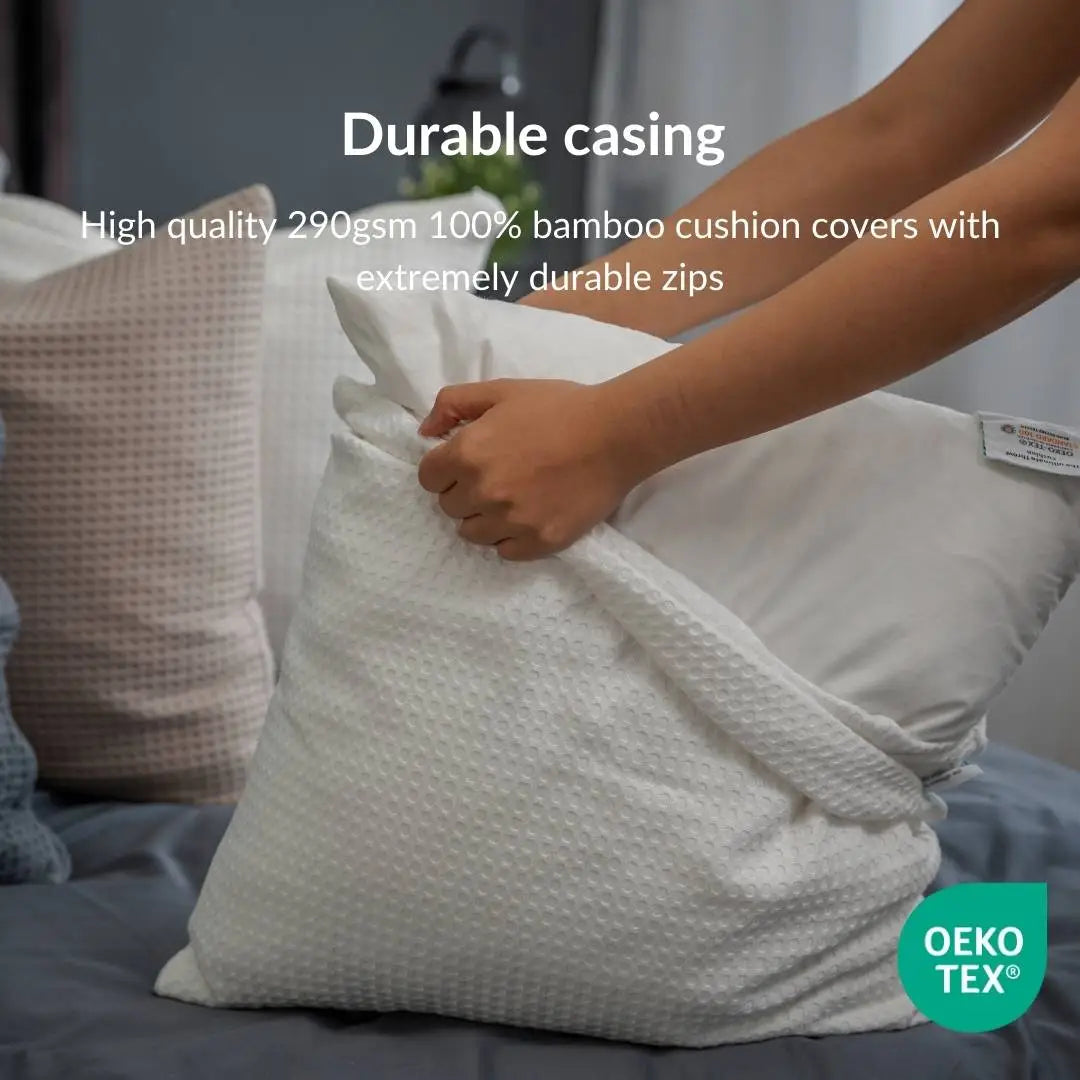 Bamboo Waffle Throw Cushions & Pillows | Kapas Living Singapore